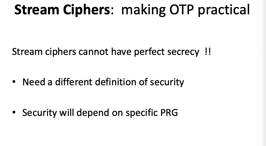 Dan Boneh Cryptography I Week1
